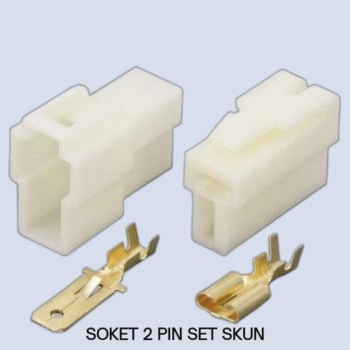 Jual SOCKET BESAR MOBIL 2 4 6 8 PIN SKUN SET MALE FEMALE SOKET KONEKTOR ...