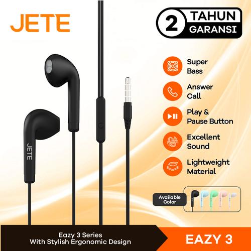Promo Headset Earphone JETE Eazy Candy 3 - Garansi 2 Tahun - Blue ...