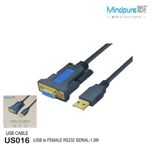 Jual MINDPURE US016 LX10377 USB to FEMALE RS232 SERIAL CABLE 1,5m ...