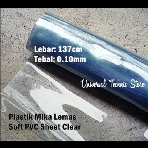 Jual Plastik Mika Lentur PVC Bening Lebar 137cm Tebal 0,10mm - 0,10 mm - Jakarta Pusat ...