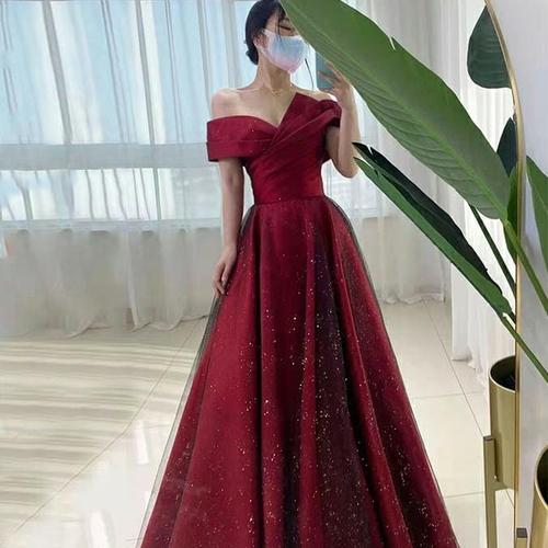 Jual Long flare dress sabrina 3d glitter sequin blink premium europe ...