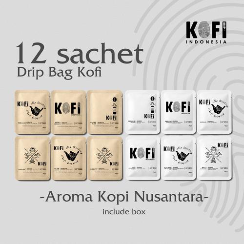 Promo Kopi Drip Bag Arabika Robusta - Mix 12 varian sesukamu 120gram ...
