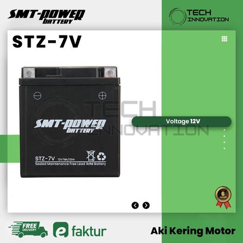 Jual SAMOTO Aki Motor 12V 7AH Power Motorcycle Battery SMT Power STZ-7V ...