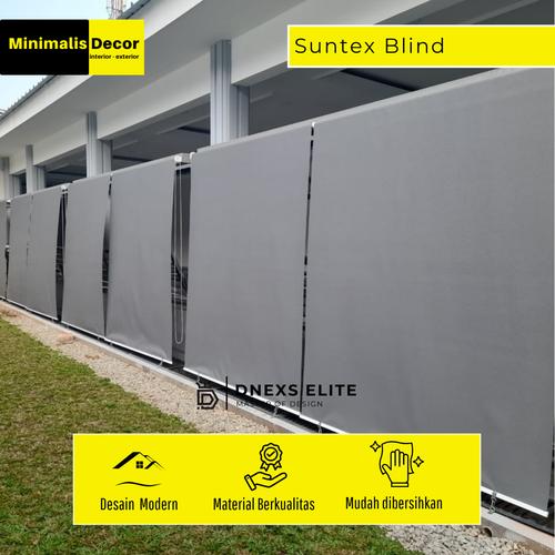 Jual Suntex Blind Tirai Gulung Outdoor Dnexs Elite - Tampias Air Hujan ...