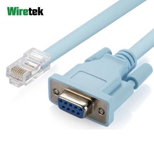 Jual Kabel Serial RS232 DB9 to RJ45 Console Cable 1.5meter WIRETEK ...