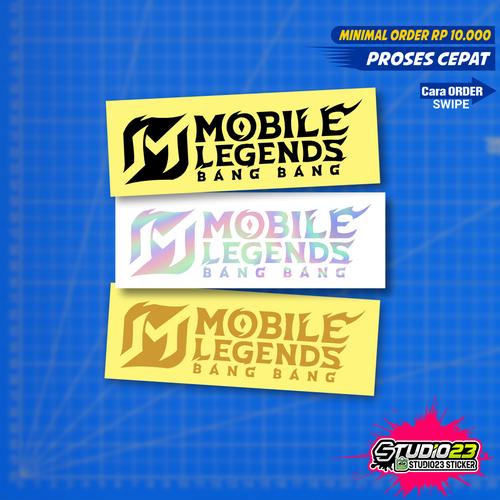 Jual Sticker cutting Mobile Legends MLBB Hologram new Logo - Kota ...
