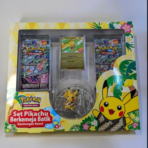 Jual Booster Box Set Pikachu Berkemeja Batik Gantungan Kunci Bimbingan ...