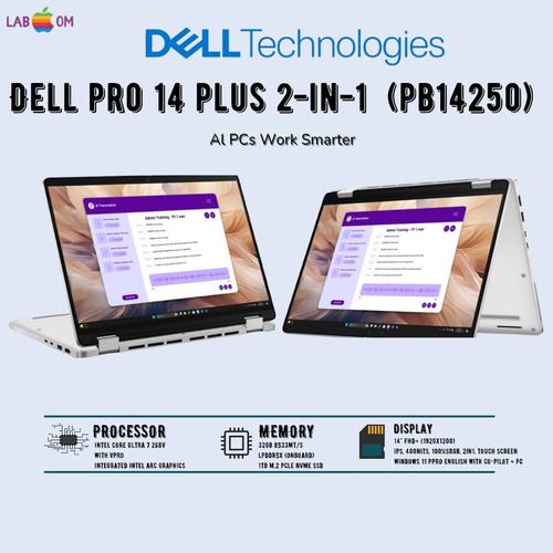 Jual DELL PRO 14 PLUS 2-IN-1 LAPTOP PB14250 ULTRA 7 268V VPRO 32GB RAM ...