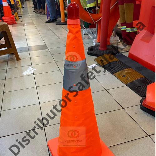 Jual KERUCUT LALU LINTAS LIPAT / FOLDABLE TRAFFIC CONE EMERGENCY 70 CM / TRAFFIC CONE LIPAT ...