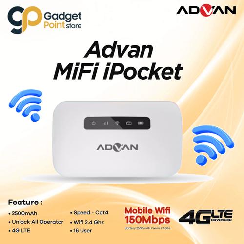Jual Advan Modem MiFi Pocket 4G LTE Mobile Wifi 150 Mbps- Garansi Resmi ...