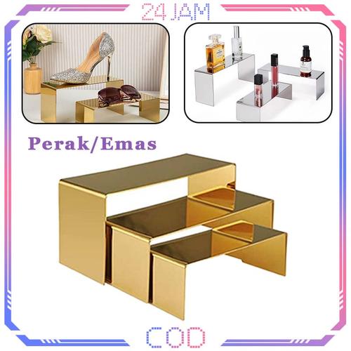 Jual 3pcs/Set Rak Display Tangga Stainless Rak Tangga Display Rak ...