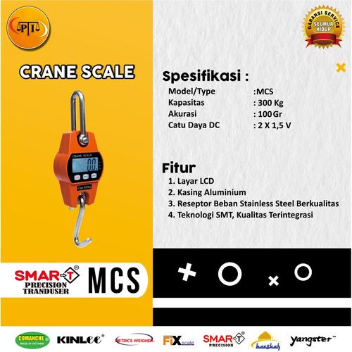Jual Timbangan Gantung - Mini Crane Scale Merk Smart Kapasitas 300Kg ...