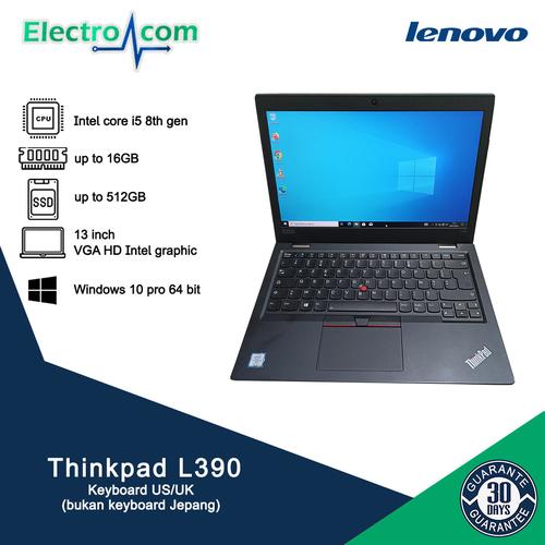 Jual Laptop Lenovo Thinkpad L390 i5 Gen8 RAM 16GB SSD 512GB 13,3Inch ...