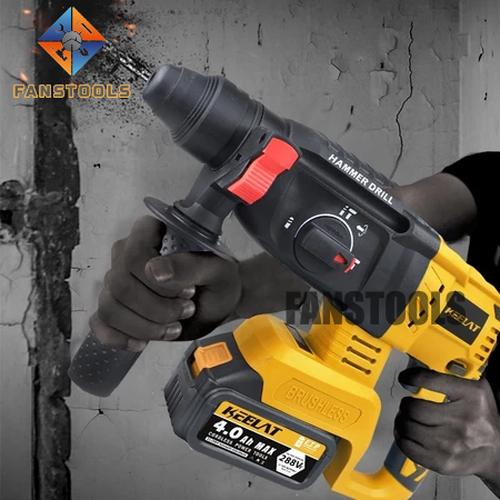 Jual Mesin Bor 3 Mode Cordless Brushless Rotary Hammer Impact Drill ...