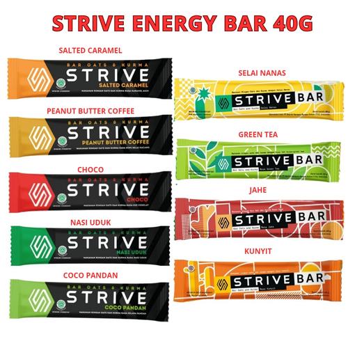Promo STRIVE ENERGY BAR 40GR SATUAN Tenaga Lari Sepeda Olahraga Cemilan ...