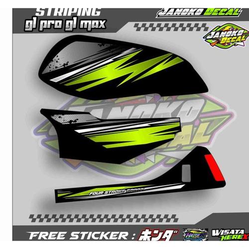 Jual striping variasi honda gl pro gl max / sticker motor gl pro gl max ...