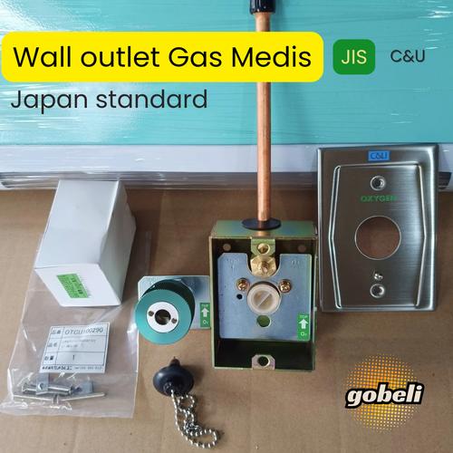 Jual JIS C&U Wall Outlet Oxygen gas medis untuk Rumah Sakit JAPAN ...