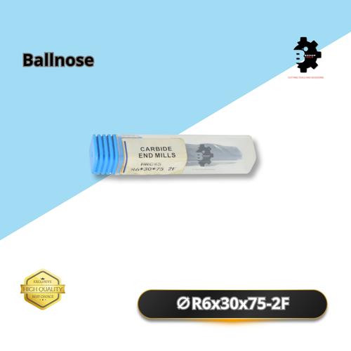 Jual Ballnose R6 x 30 x 75L - 2F - Original-Mesin Milling-Ballnose ...