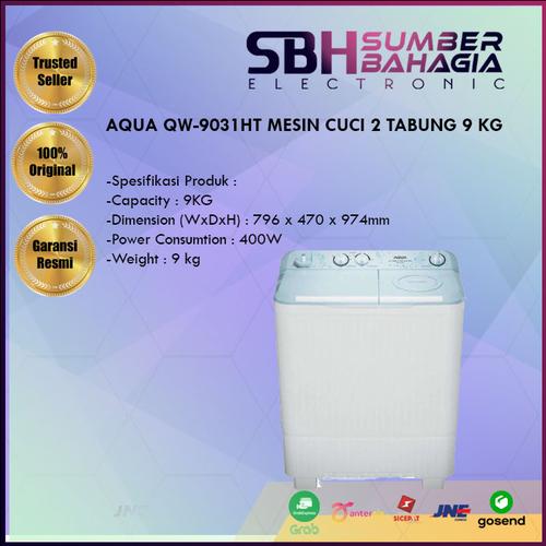 Jual AQUA QW-9031HT MESIN CUCI 2 TABUNG 9 KG (NEW) (KHUSUS BANDUNG ...