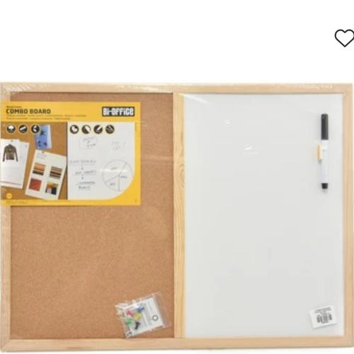 Jual Papan Mading Kayu | Bi Office Cork Notice Board Wood Frame 60x45 ...
