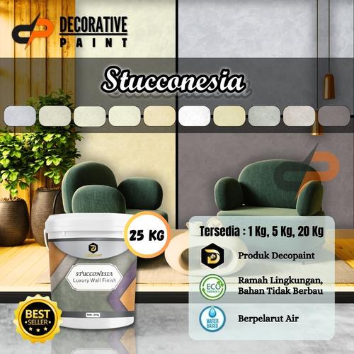 Promo Cat Tembok Motif Stucco | 25 Kg - Stucconesia | Motif Cement ...