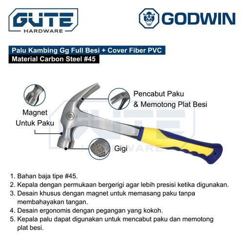 Jual Godwin Palu Kambing GG Full Besi Cover Karet / Conjoined Claw ...
