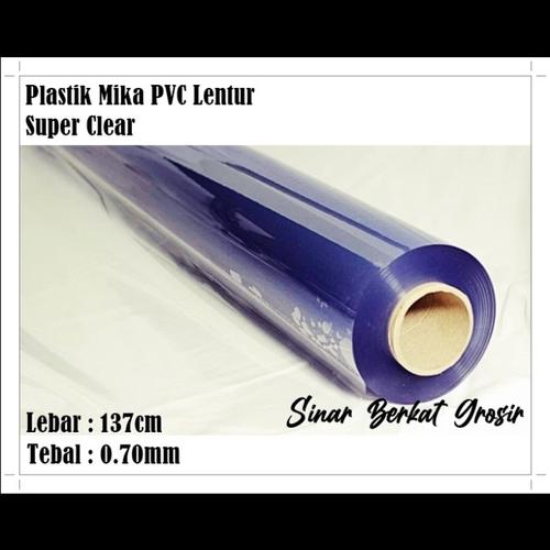 Jual Plastik Mika Lentur Bening PVC Flexible Tebal 0.70mm Lebar 137cm - 0,10 mm - Jakarta Pusat ...