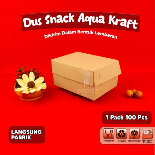 Promo Dos Box Snack Aqua Kraft 275gsm Box Roti (Per Pack) - Jakarta ...