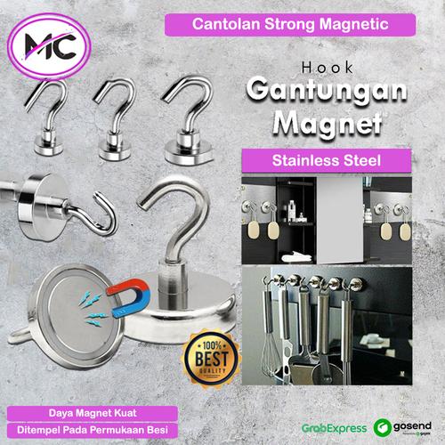 Jual Gantungan Magnet Hook Gantungan Kunci Neodymium Strong Magnetic ...
