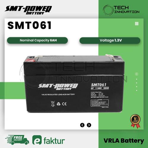 Jual SAMOTO Battery 6V 1.3AH Baterai Aki Kering Timbangan Lampu VRLA ...