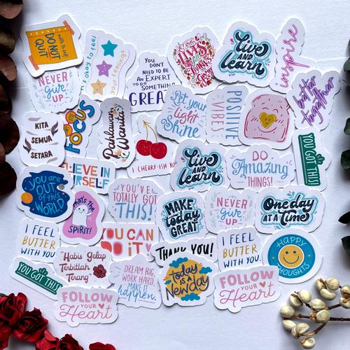 Jual stiker motivasi semangat you can do it sticker scrapbook plan 42 ...