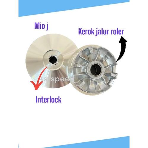 Jual PULLEY RACING INTERLOCK MIO J SOUL GT FINO KARBU DERAJAT 13,5 13,7 13,8 RUMAH ROLLER - Kota ...