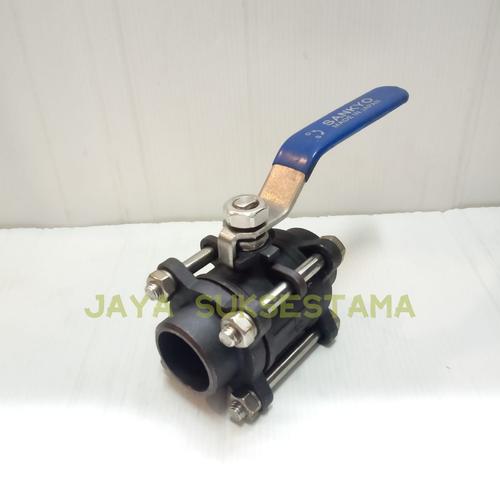 Jual Ball Valve 3pc Carbon Steel Buttweld 1/2" inch Class 1000 Socket ...