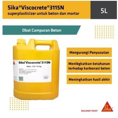 Jual Sika Viscocrete 3115N 5L Kemasan Repacking Obat Campuran Beton ...