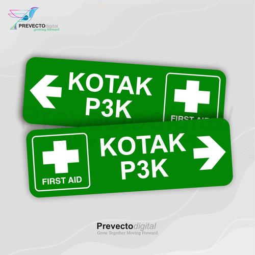 Jual Sticker Safety K3 Lokasi Kotak P3K Warna Hijau - GL-1, 22x7,5cm ...