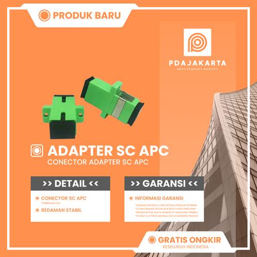 Jual Adapter SC APC Fiber Optical adaptor-FIBER OPTIC ADAPTOR-APC HIJAU ...