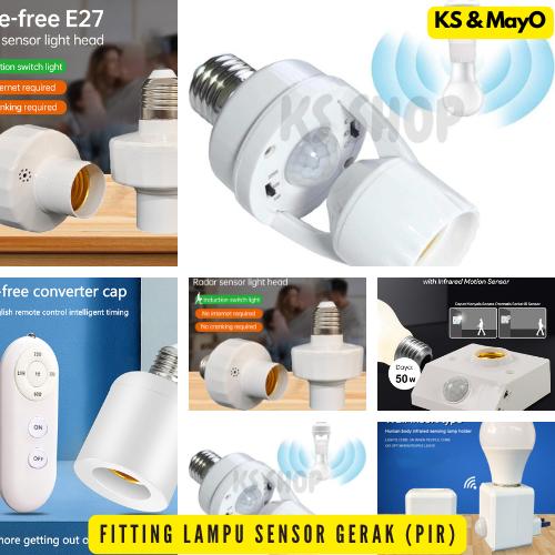 Jual KaMayKo - Alat Fitting Lampu Bohlam Sensor Gerak Lampu Nyala dan ...