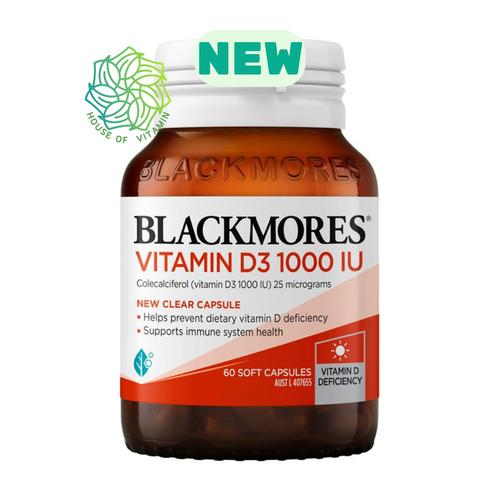Jual BLACKMORES Vitamin D3 1000IU 60 Capsules / Bio D3 1000 IU 60 ...