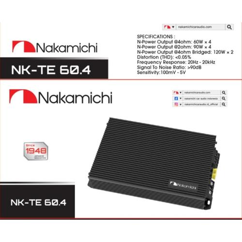 Jual Nakamichi Power Ampli NK - TE 60.4 4 channel / Amplifier nakamichi 4 channel - Kota ...