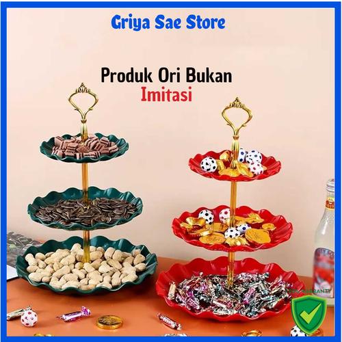 Promo Rak Susun Display Kue 3 Tingkat Detachable Plate Cake Stand ...