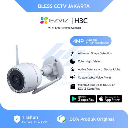 Promo EZVIZ H3C 4MP 2K+ Color Night Vision Smart IP Camera CCTV Outdoor ...
