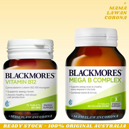 Jual Blackmores Mega B Complex 75 Tablets Vitamin B12 Executive Stress ...