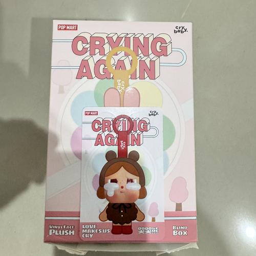 Jual CRY BABY Crying Again Vinyl Face Plush Popmart Selected - What a ...