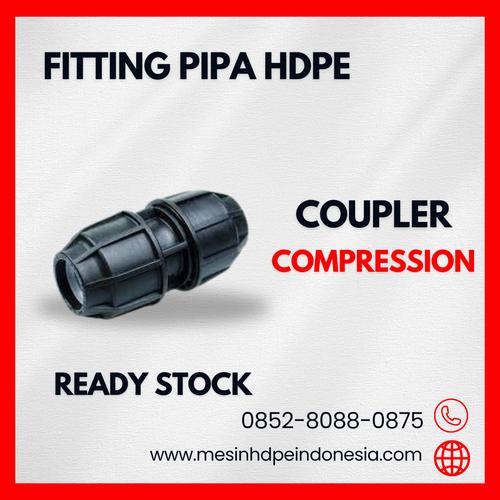 Jual Coupler Pipa Hdpe Ukuran 50 x 50 mm 1 1/2 Inch | Coupler Fitting ...