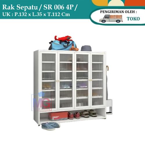 Promo Rak Lemari Sepatu Besi Kaca Acliric Olymsteel/ Rak Sendal Shoe ...