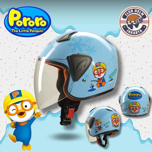 Promo Helm Anak Cowo / Cewe Karakter Pororo Biru - Pink - Jakarta Barat ...