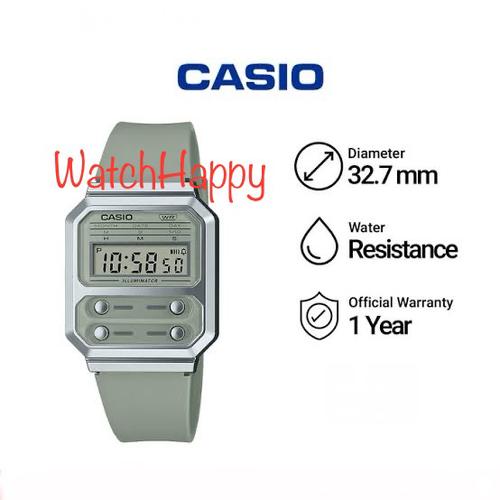 Jual CASIO A100WEF-3ADF / A100WEF / A100WEF-3 / A100WEF-3A / A100WEF-3AD ILLUMINATOR VINTAGE ...