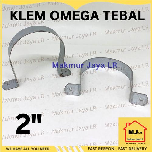 Jual Klem Pipa Omega 2" 2 inch GALVANIS Tebal - Klem Omega Penjepit ...