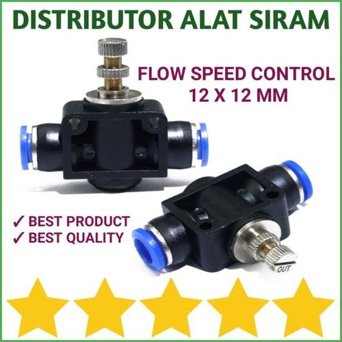 Jual FLOW SPEED CONTROL PNEUMATIC 12 X 12MM SLIP LOCK VALVE AIR SELANG ...