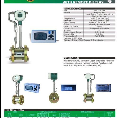 Jual FLOW METER SHM VORTEX-TP 3 Inch With Remote Display DN80 - Jakarta ...